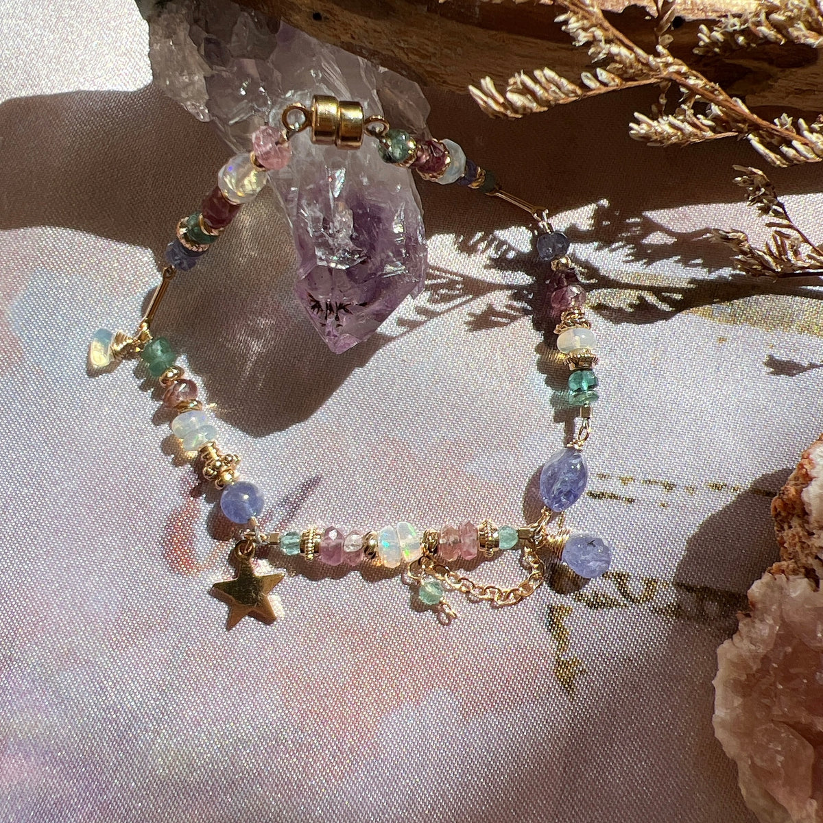 Bracelet: Clarify Thoughts + Growth + Self-worth– M O O N A U R A